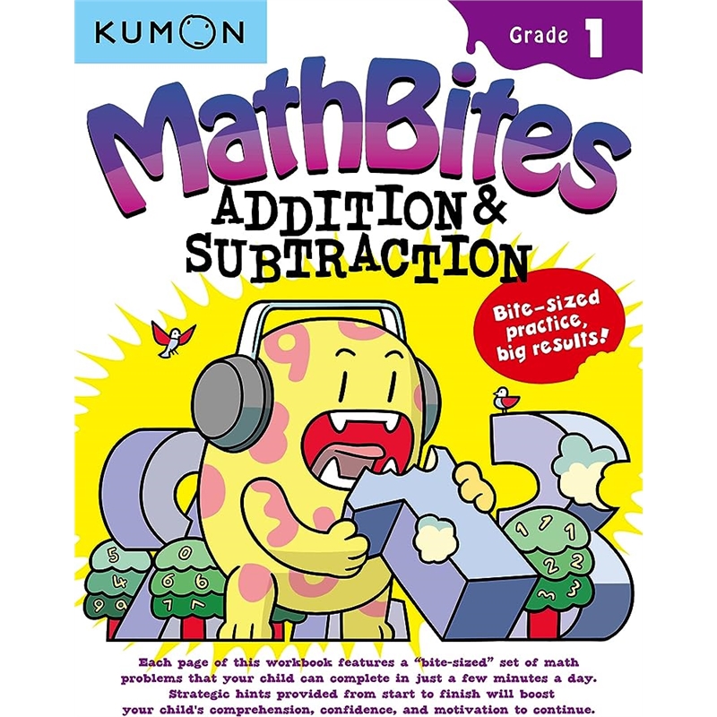 Kumon MathBites: Grade 2 Addition & Subtraction-Bite-Sized Practice ...